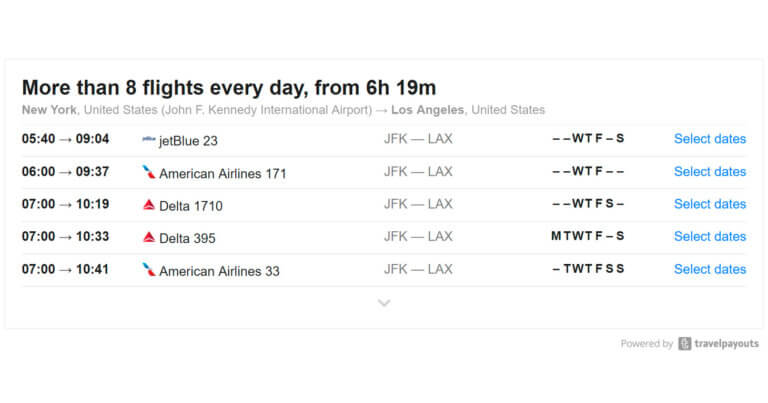 New Tool: The Flight Schedule Widget — Travelpayouts