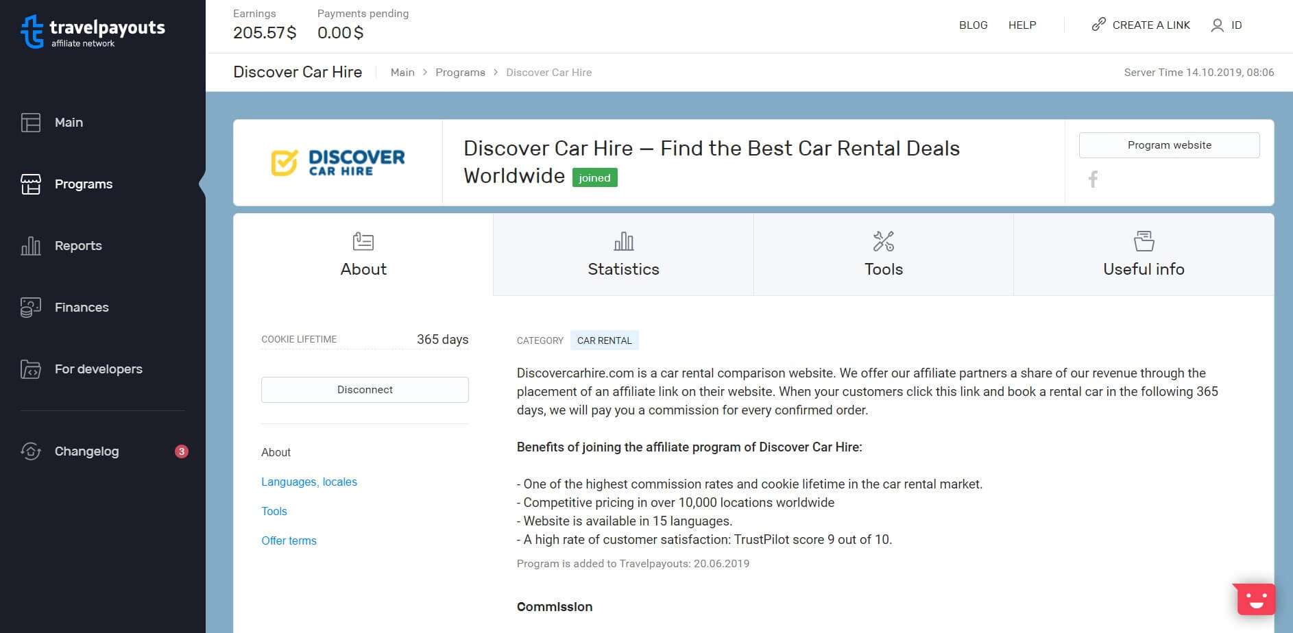 Dashboard Updates To Personal Account | Travelpayouts