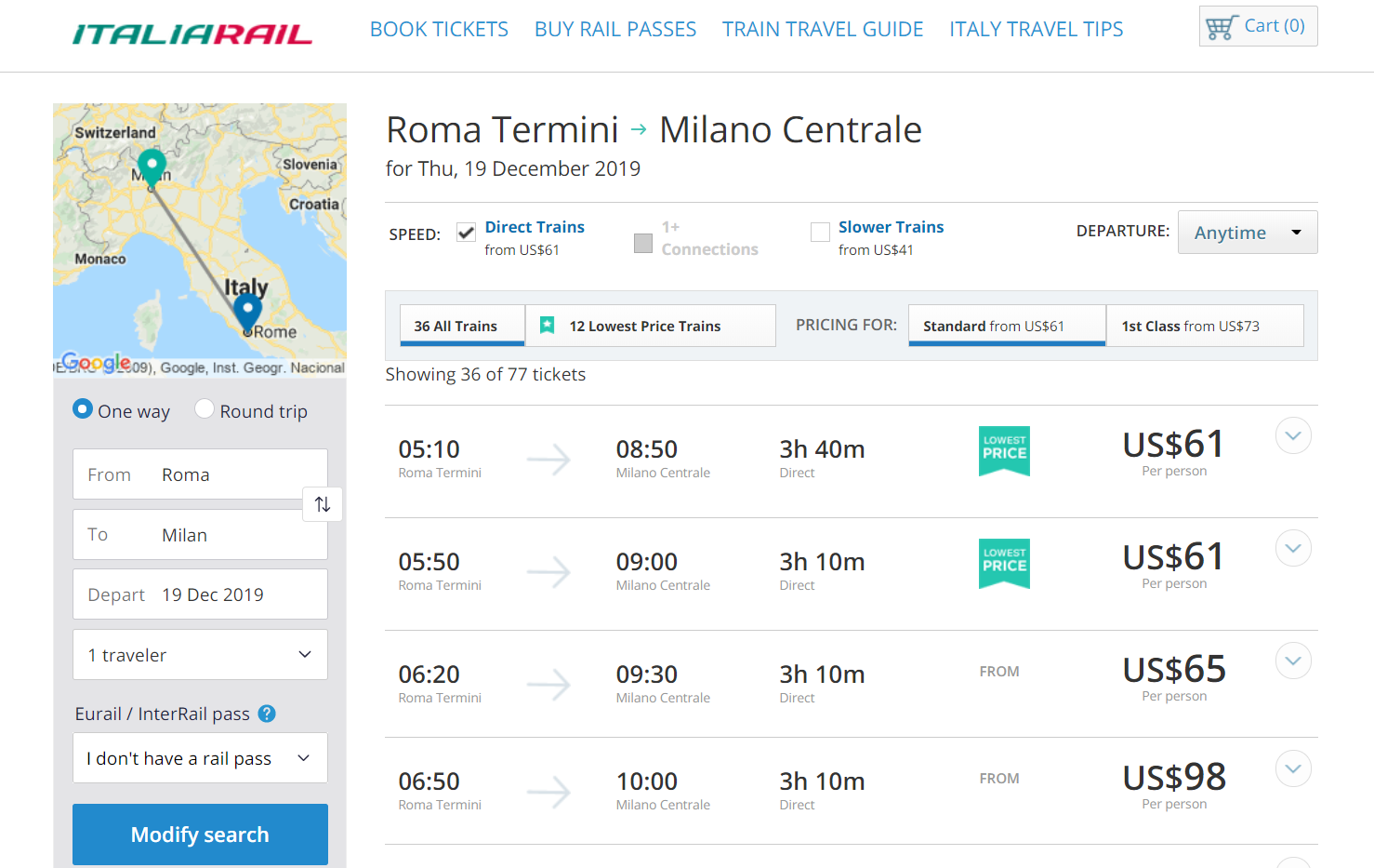 Italiarail: Make Money on Train Tickets and Rail Passes — Travelpayouts
