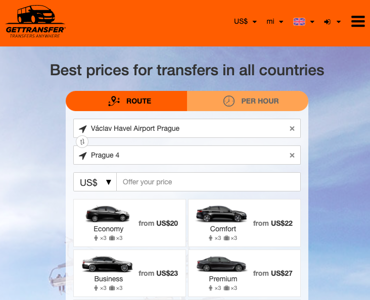 GetTransfer Affiliate Program | Travelpayouts