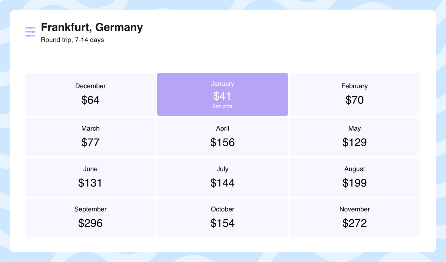 How to create a completely unique flight search form