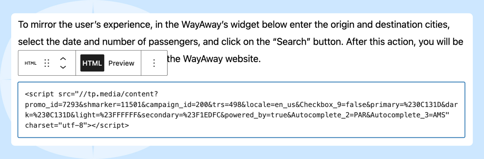 How to create a completely unique flight search form